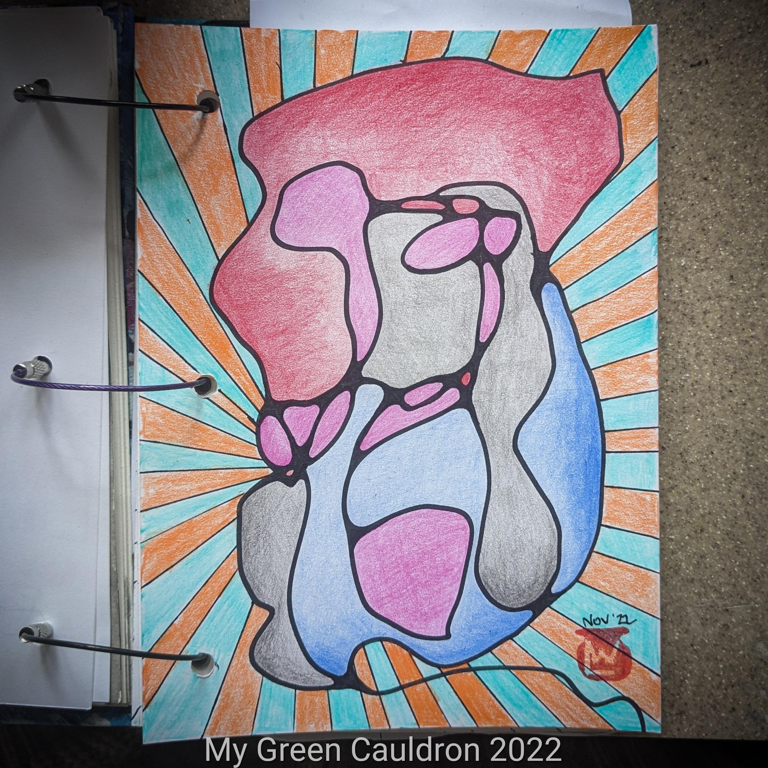 Audiobook doodle | My Green Cauldron